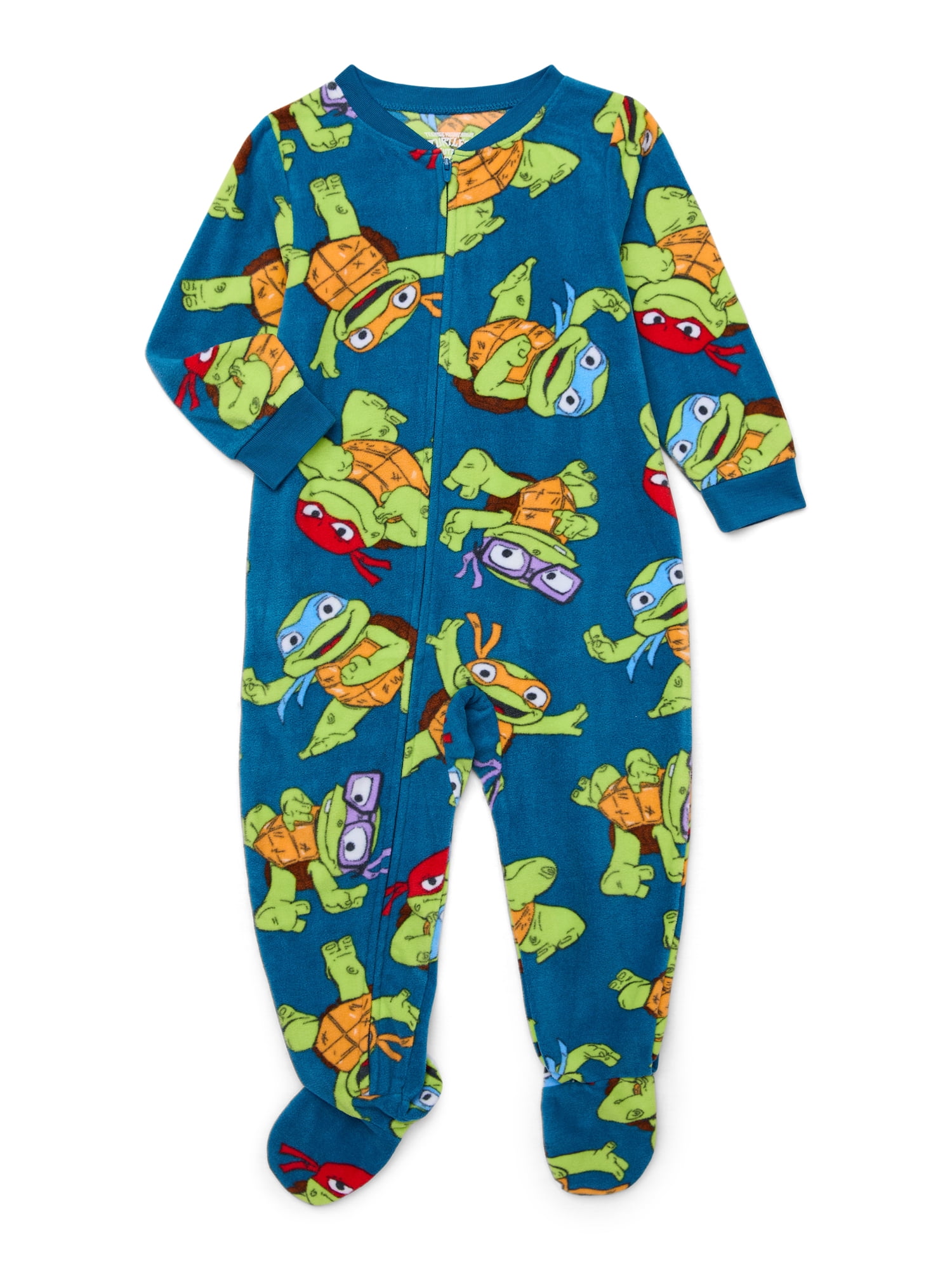 Teenage Mutant Ninja Turtles Toddler One-Piece Sleeper Pajamas, Sizes ...