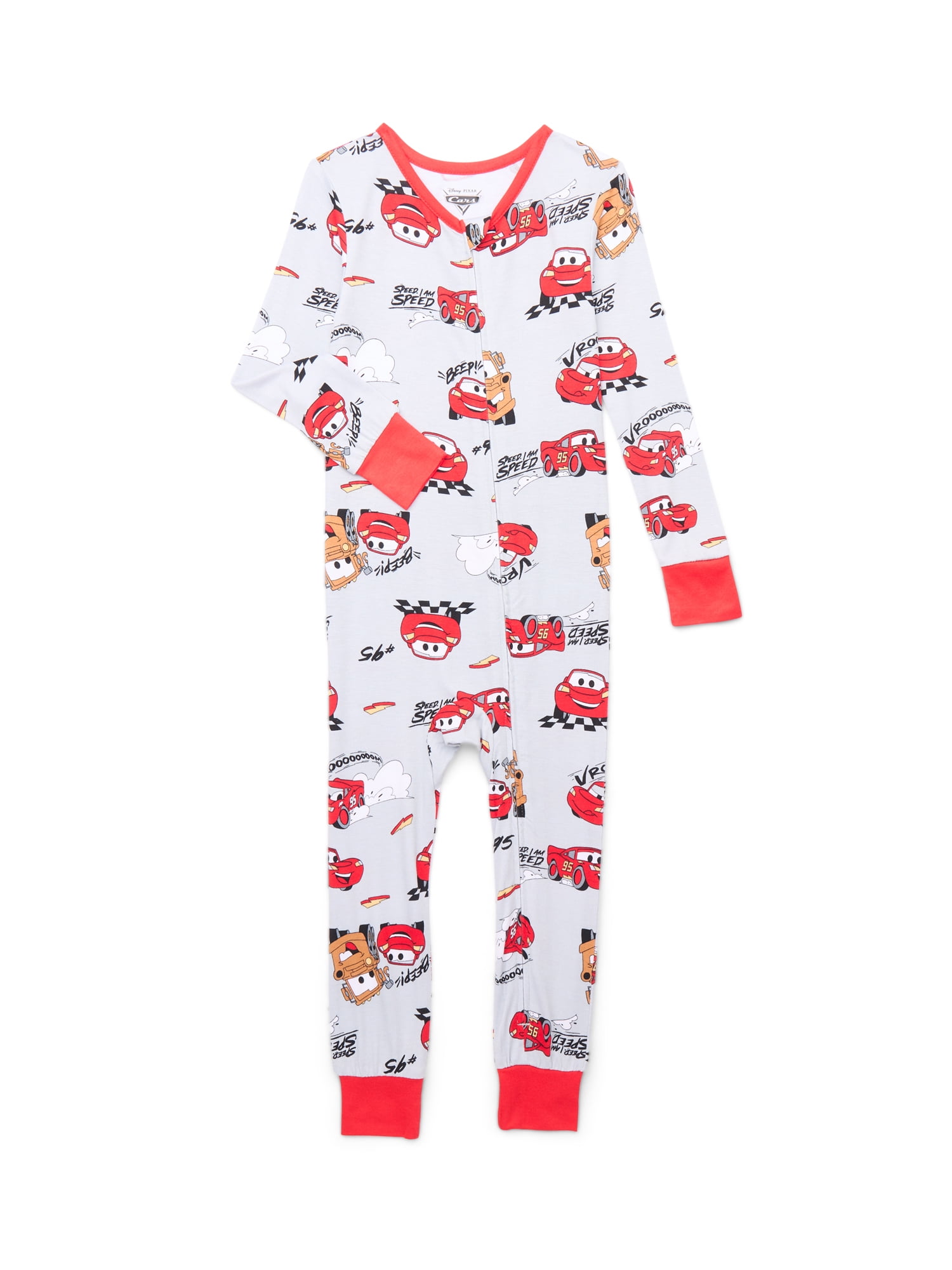 Cars Baby and Toddlers' One-Piece Sleeper, Sizes 12M-5T - Walmart.com