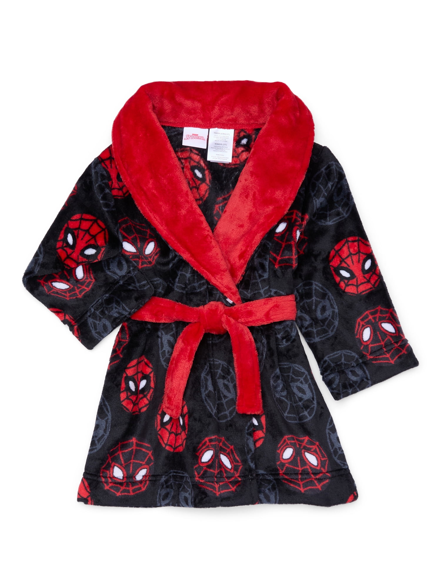 Marvel Spiderman Toddler Pajama Robe - Polyester - Walmart.com