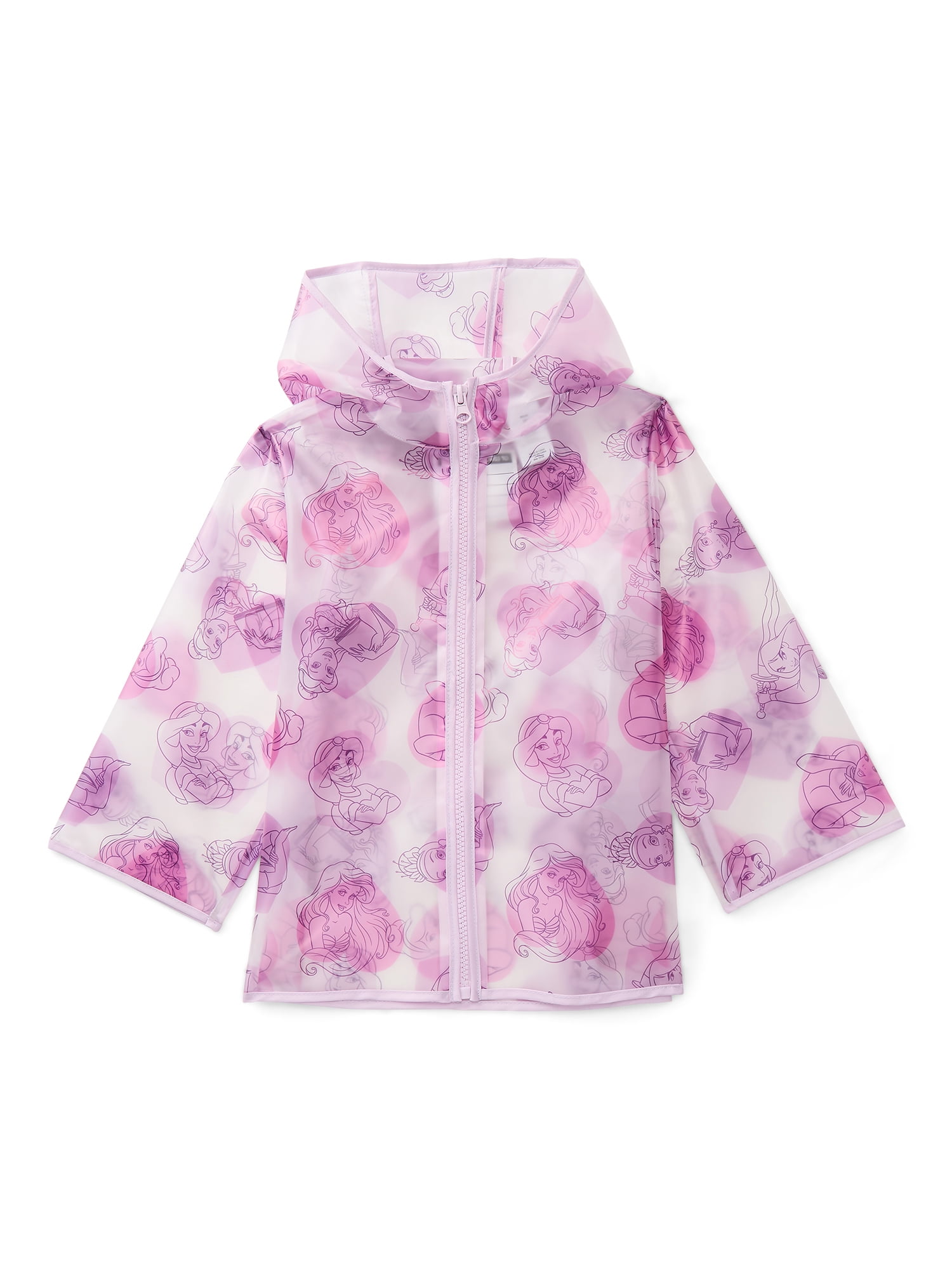 Character Toddler Clear Rain Jacket with Hood, Sizes 2T-5T - Walmart.com