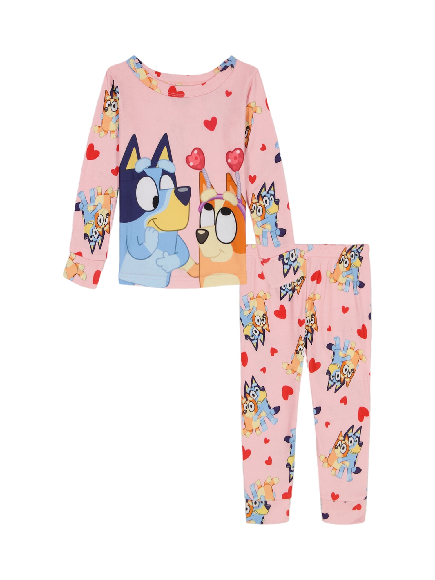 Character Toddler Unisex Valentine's Day Pajama Set, 2-Piece, Sizes 12M ...