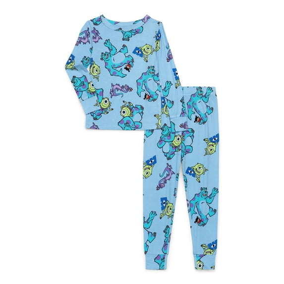 Monsters Inc Toddler Unisex Long Sleeve Top and Pants, 2-Piece Pajama ...