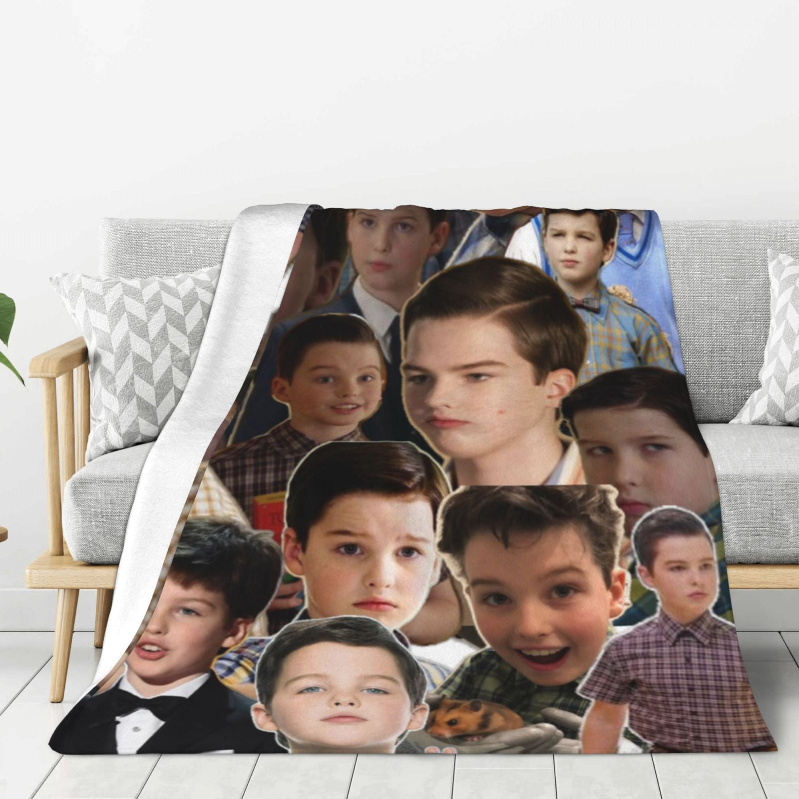 Character Young Sheldon Blanket Cozy Soft Fleece Flannel Bed Blanket ...