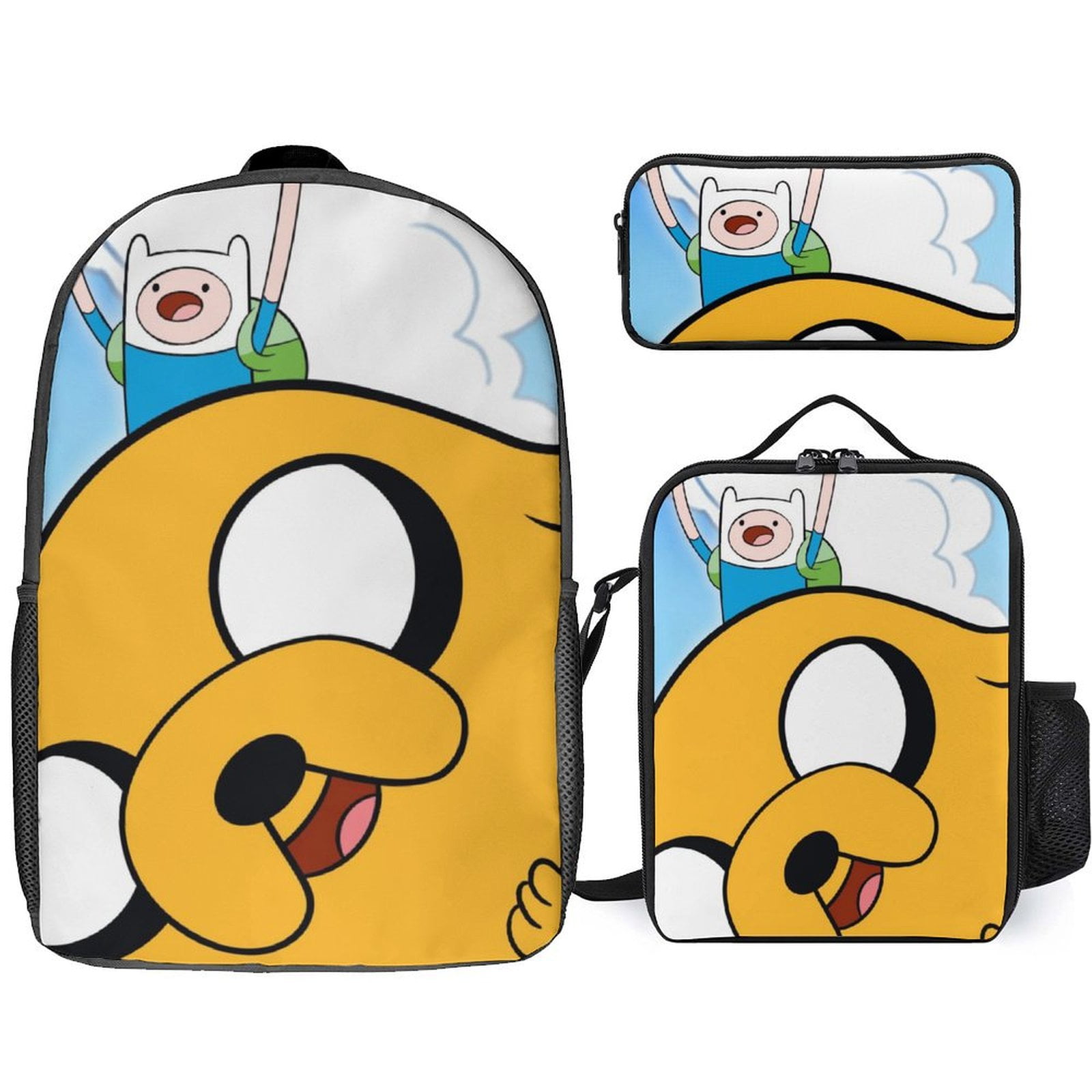 Characters Adventure Time Backpack With Lunch Bag Pencil Case Set ...