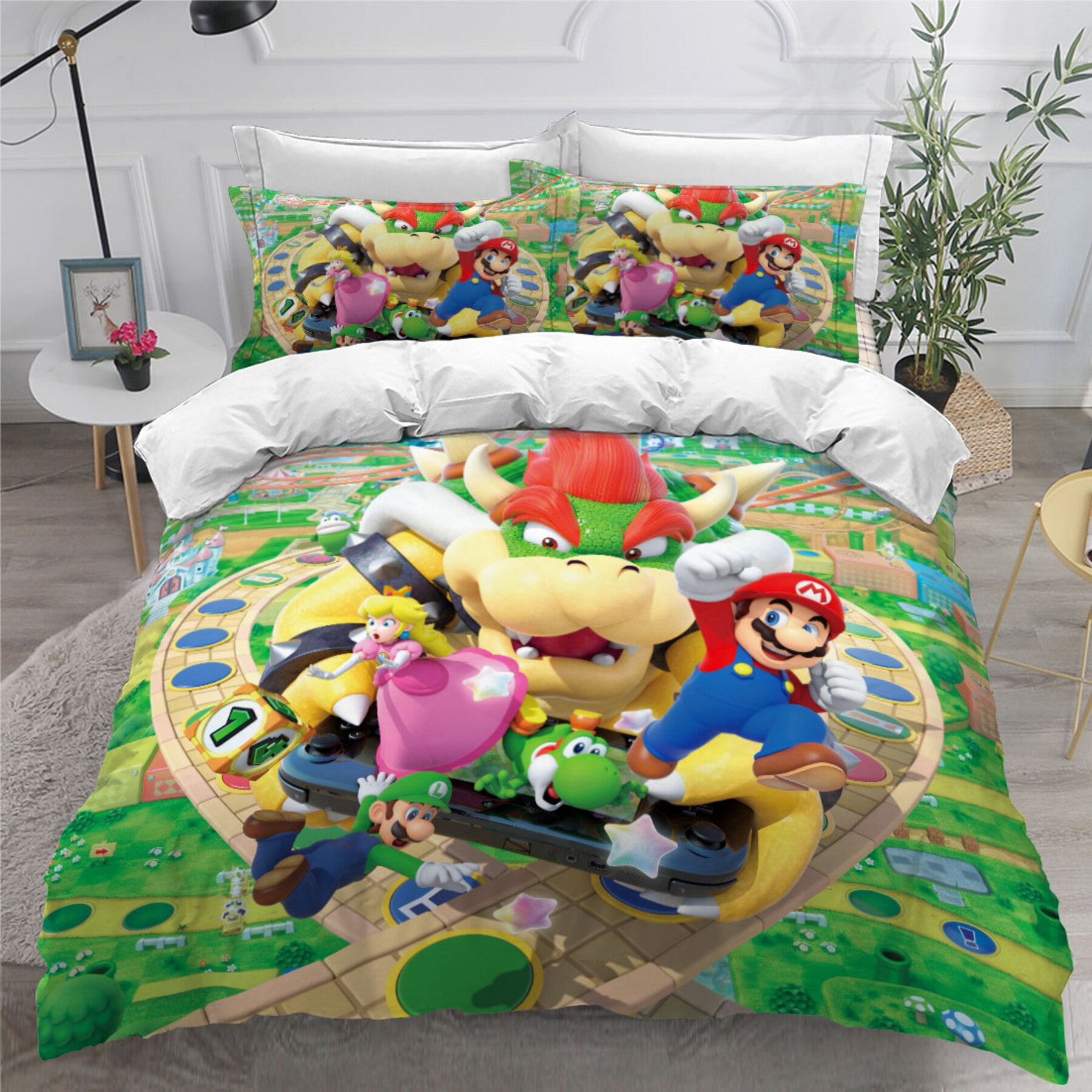 Characters Bedding Set Colorful and Playful Design Featuring Peach ...