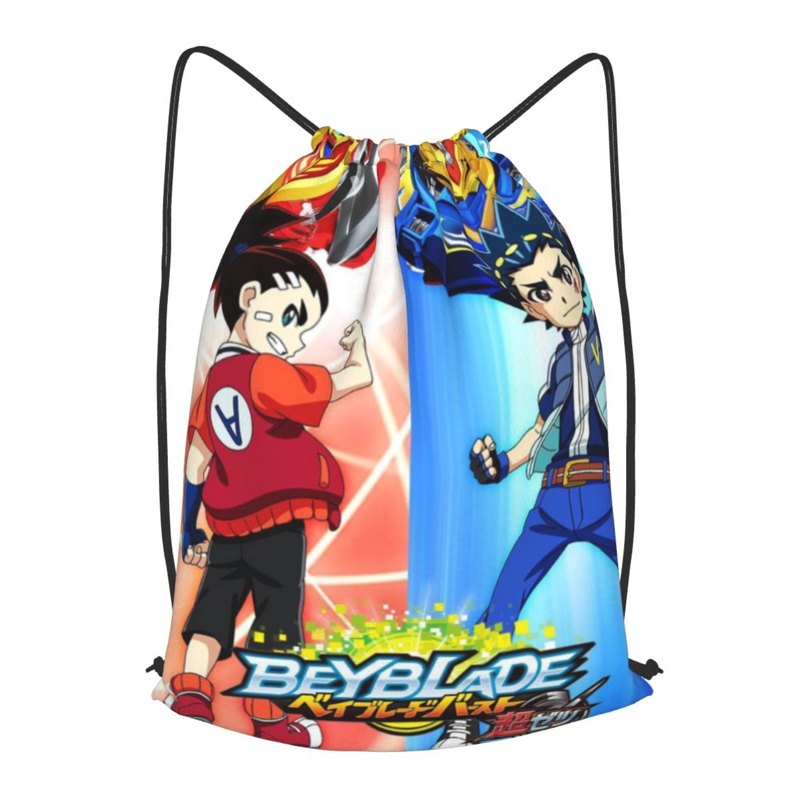 Characters Beyblade Burst Drawstring Bags Strap Pack Outdoor Gym Sport ...