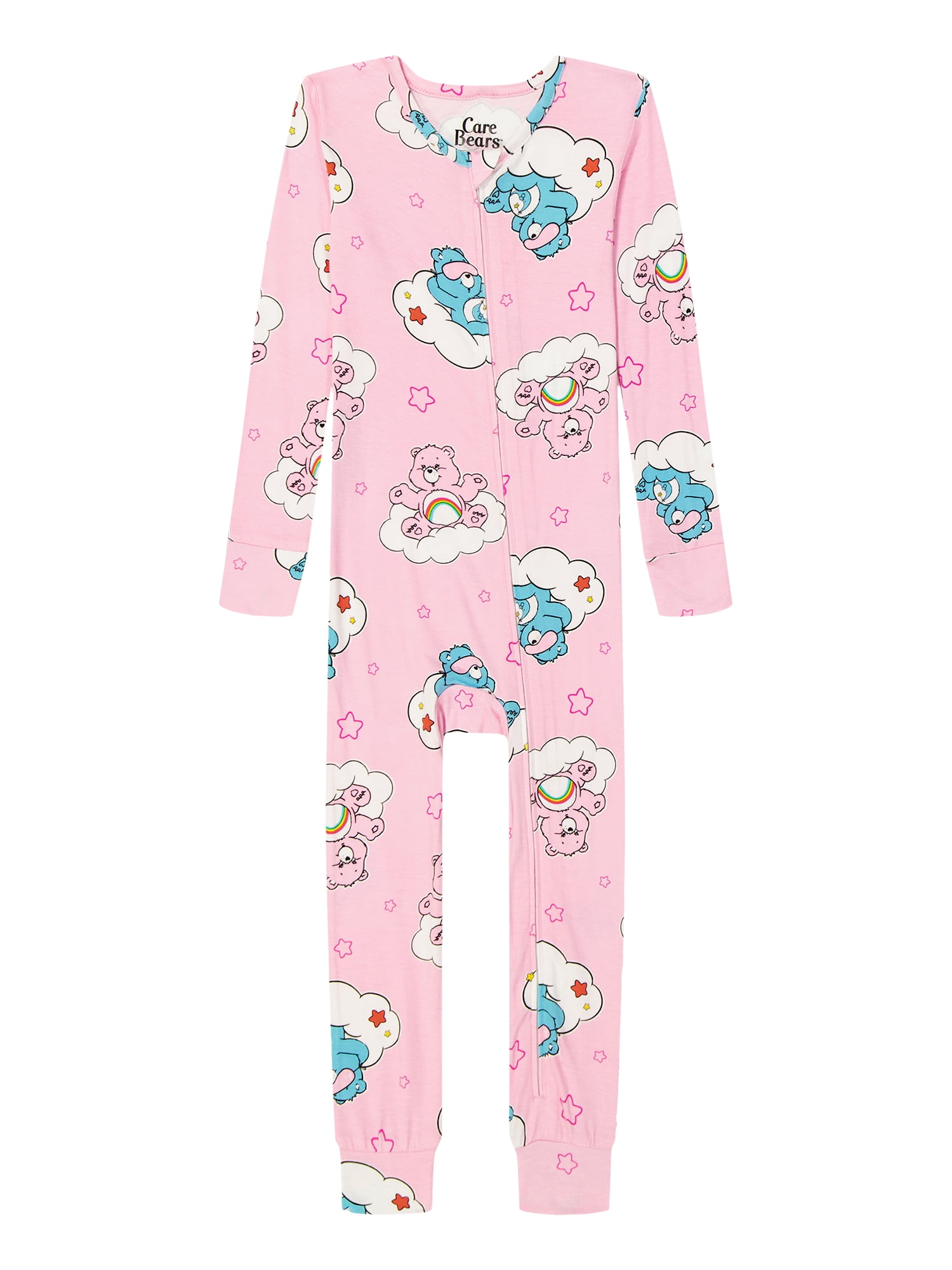 Care Bears Toddler Girls Long Sleeve Top and Pants Sleepwear Set, 2 ...