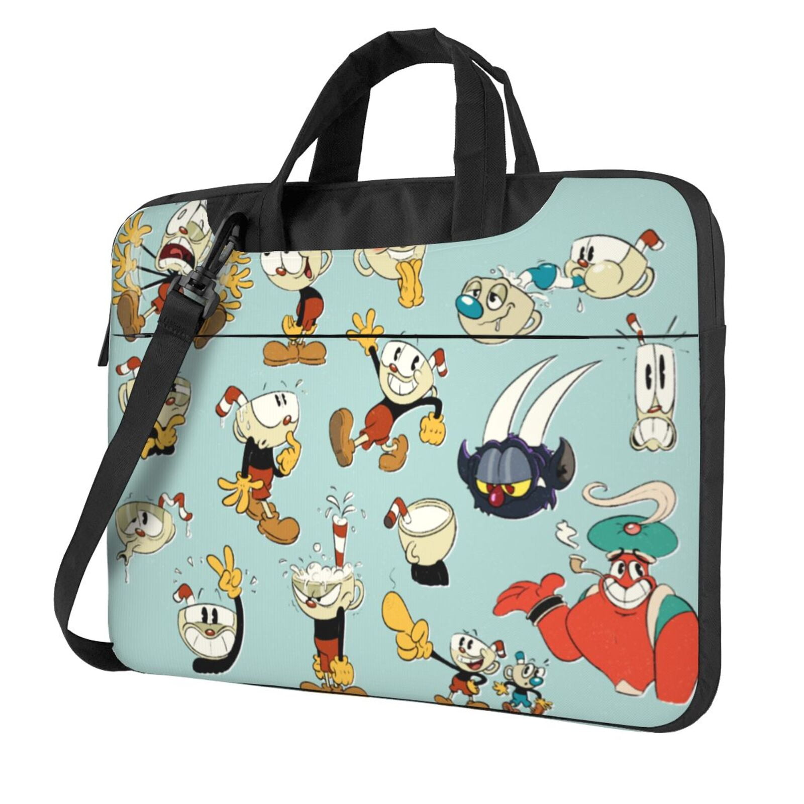Characters Cuphead Show Laptop Bag Shoulder Portable Laptop Case Sleeve ...