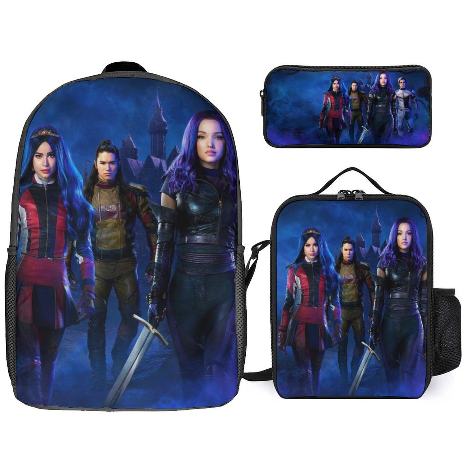 Characters Descendants Backpack With Lunch Bag Pencil Case Set ...
