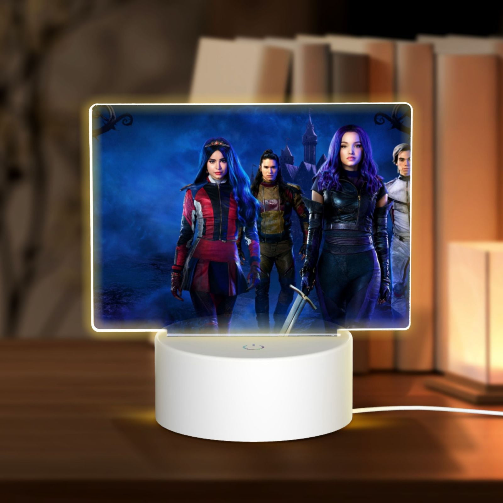 Characters Descendants Rectangular Acrylic Night Light Adjustable 3 ...