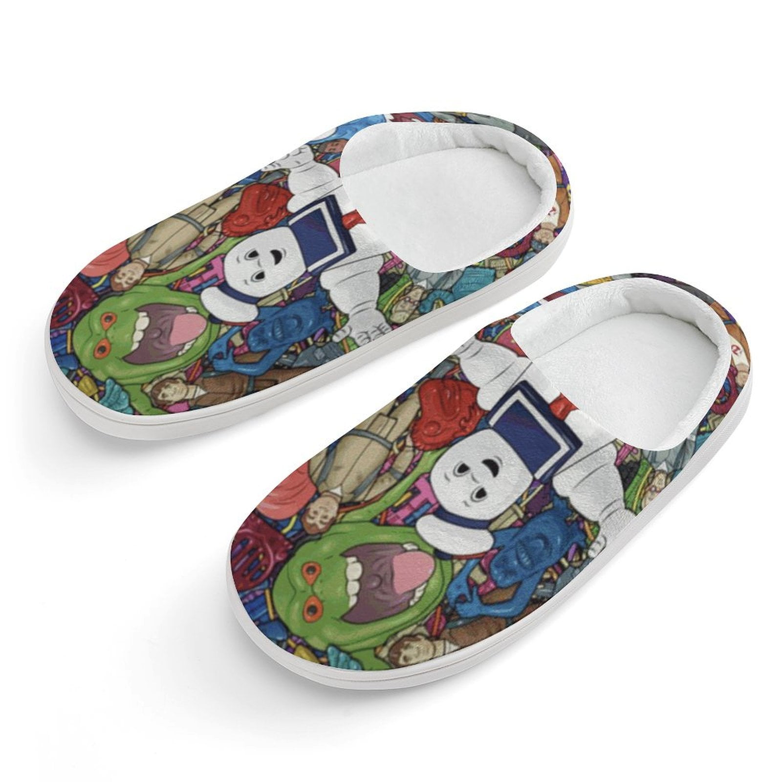 Characters Ghostbusters Kid's Cotton Slippers Winter Warm Soft Plush ...