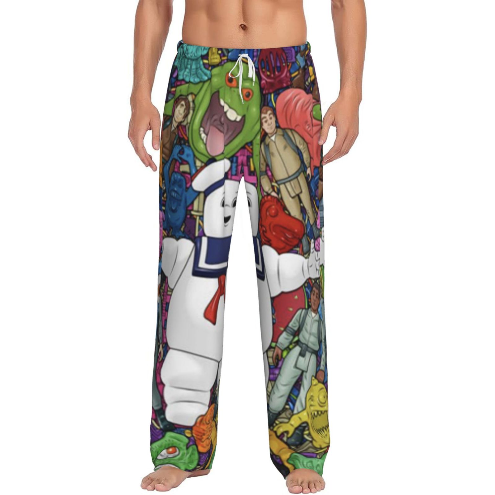Characters Ghostbusters Men's Pajama Pants With Pockets Lounge Fashion ...
