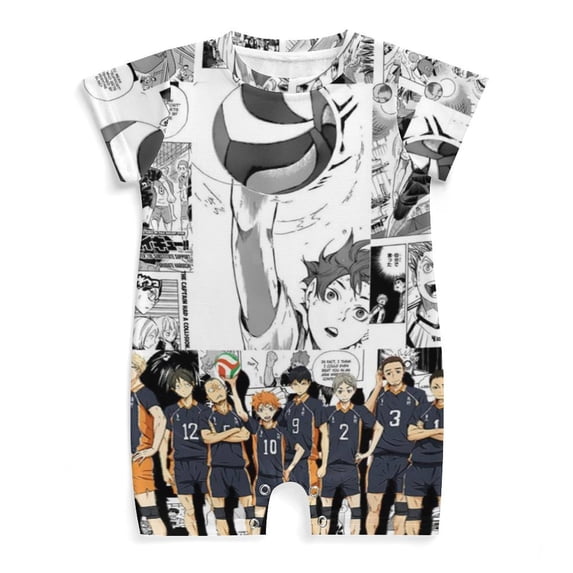 Characters Haikyu!! Baby One-Piece Rompers Summer Short Sleeve Outfit ...