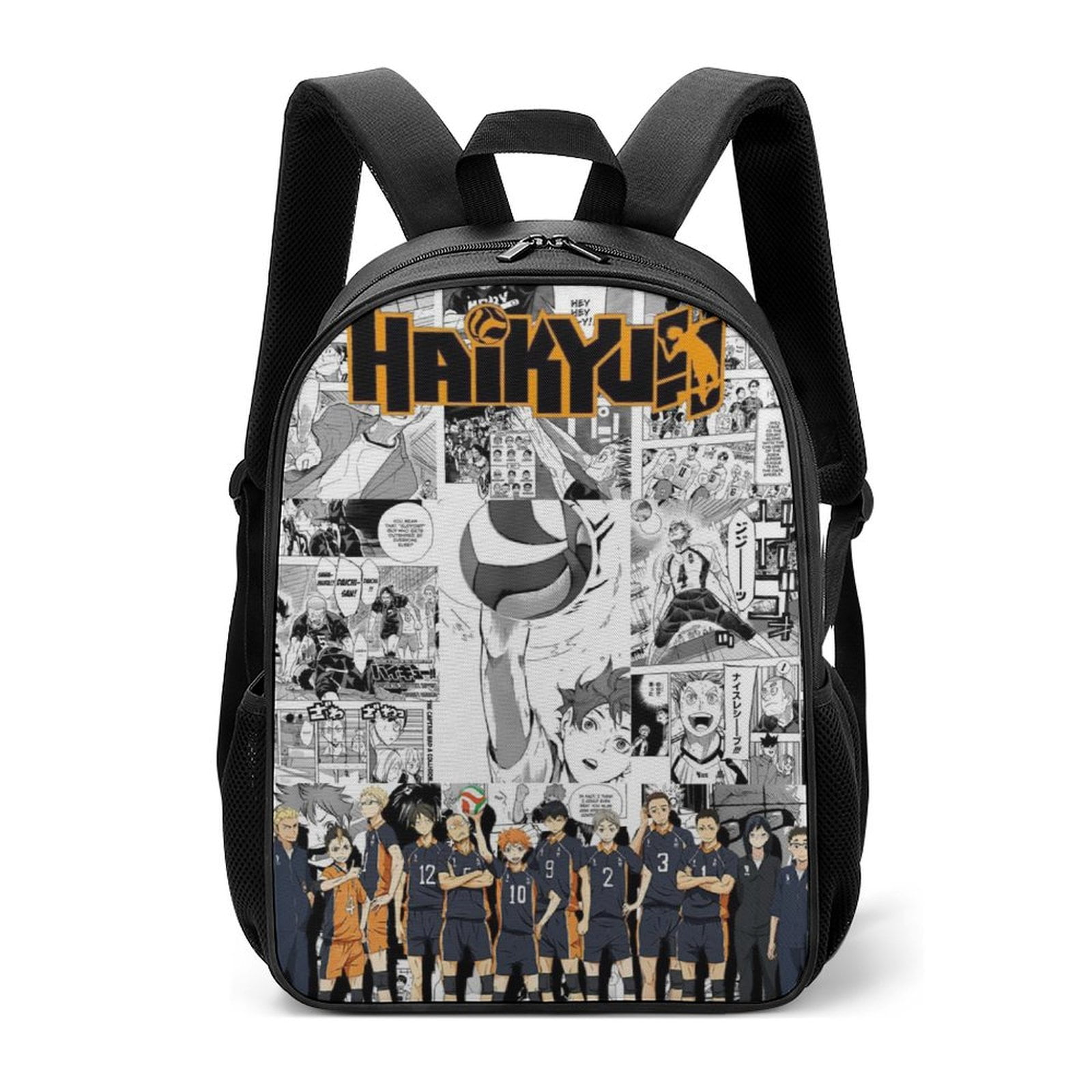 Characters Haikyu!! Backpack School Bag Multipurpose Daypack Bookbag ...