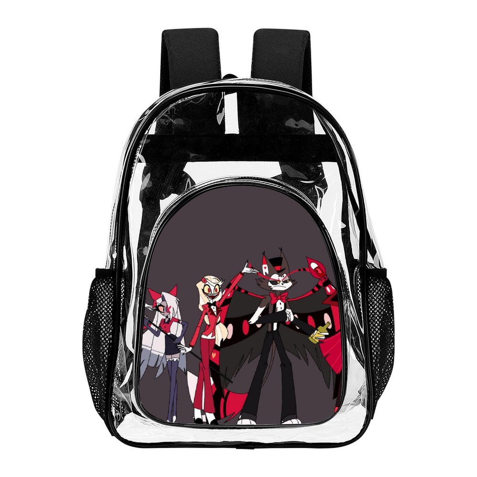 Characters Hazbin Hotel Transparent Backpack Student School Bag Satchel ...