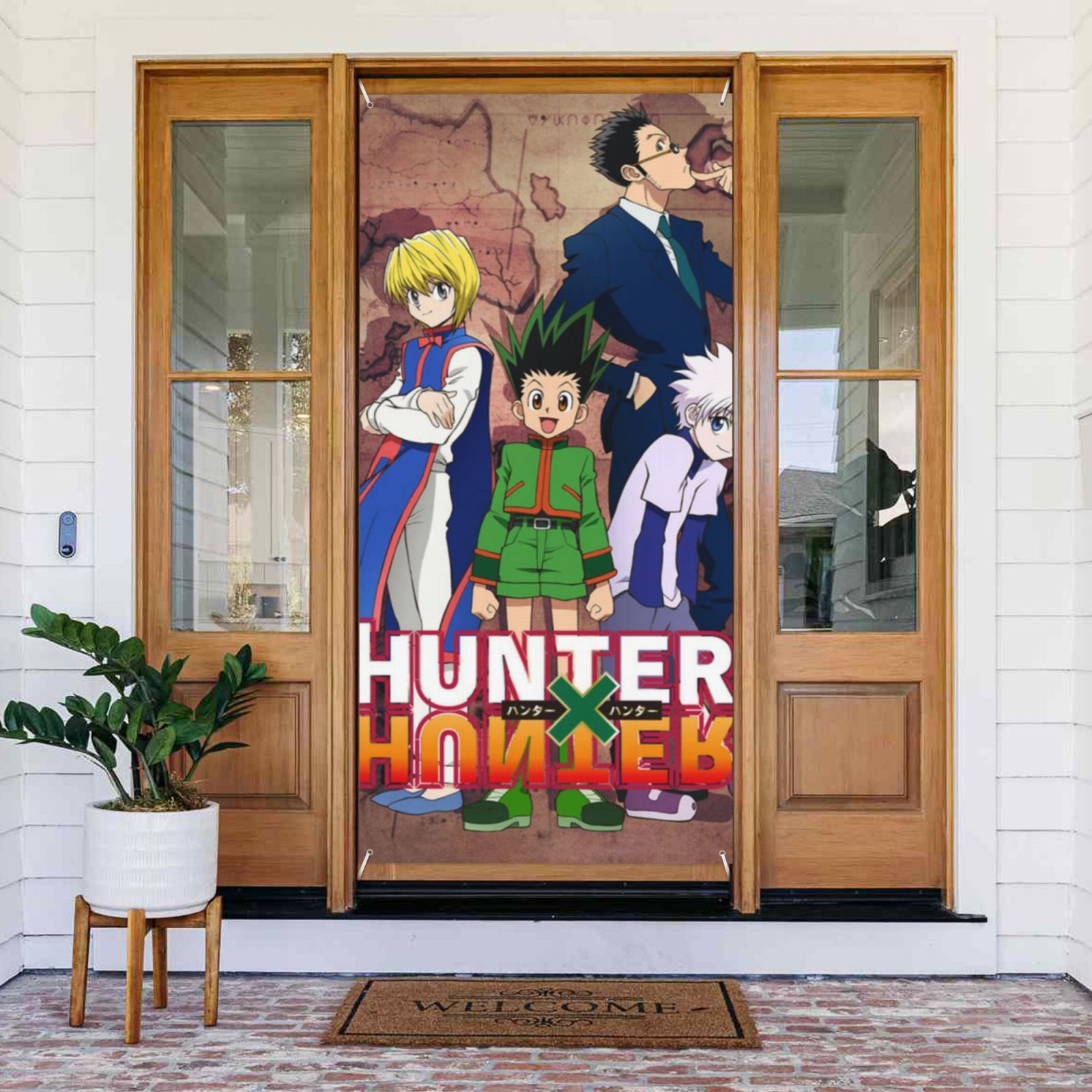 Characters Hunter x Hunter Anime Door Cover Decorated Banner Tapestry ...