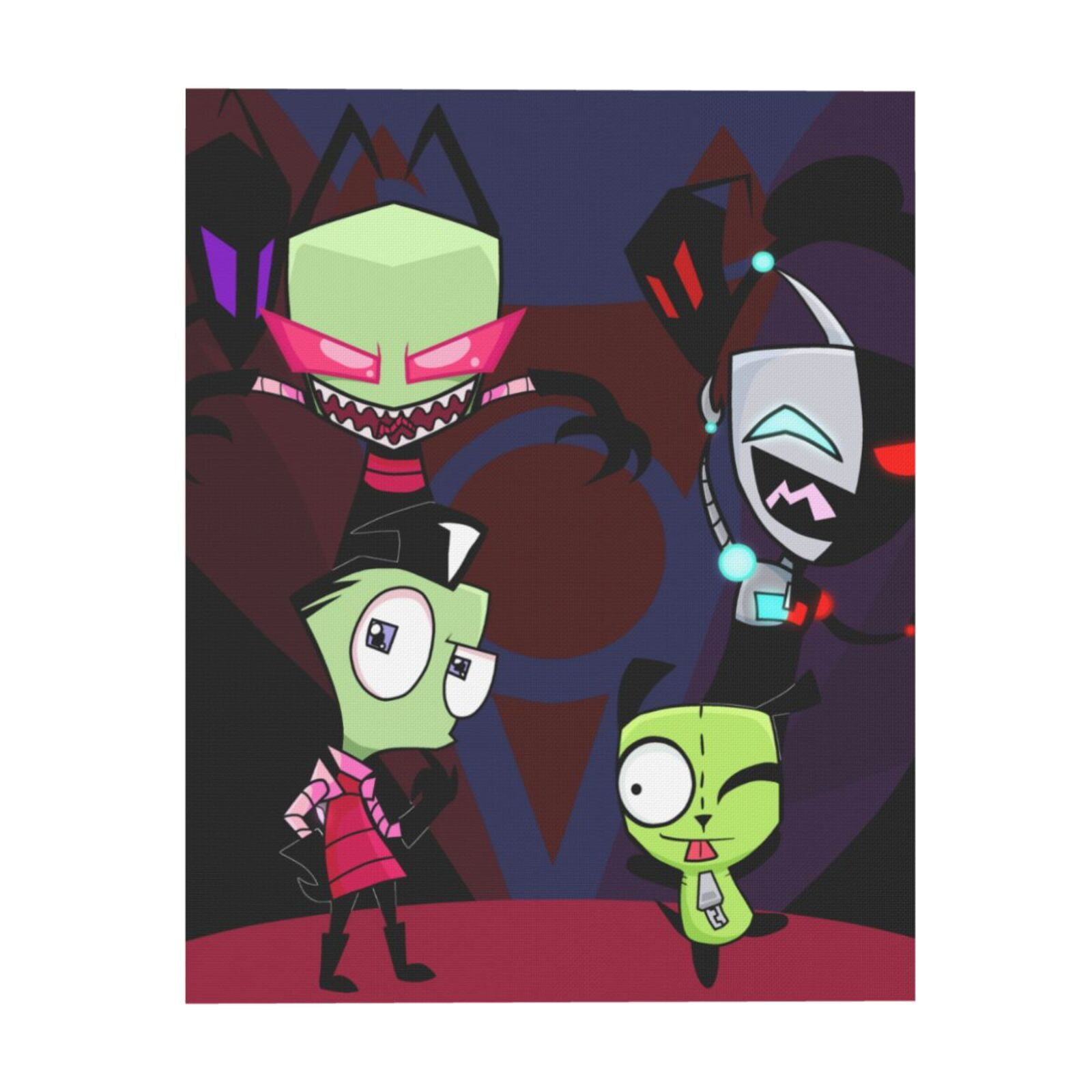 Characters Invader Zim Canvas Decorative Poster Unframed Wall Art ...