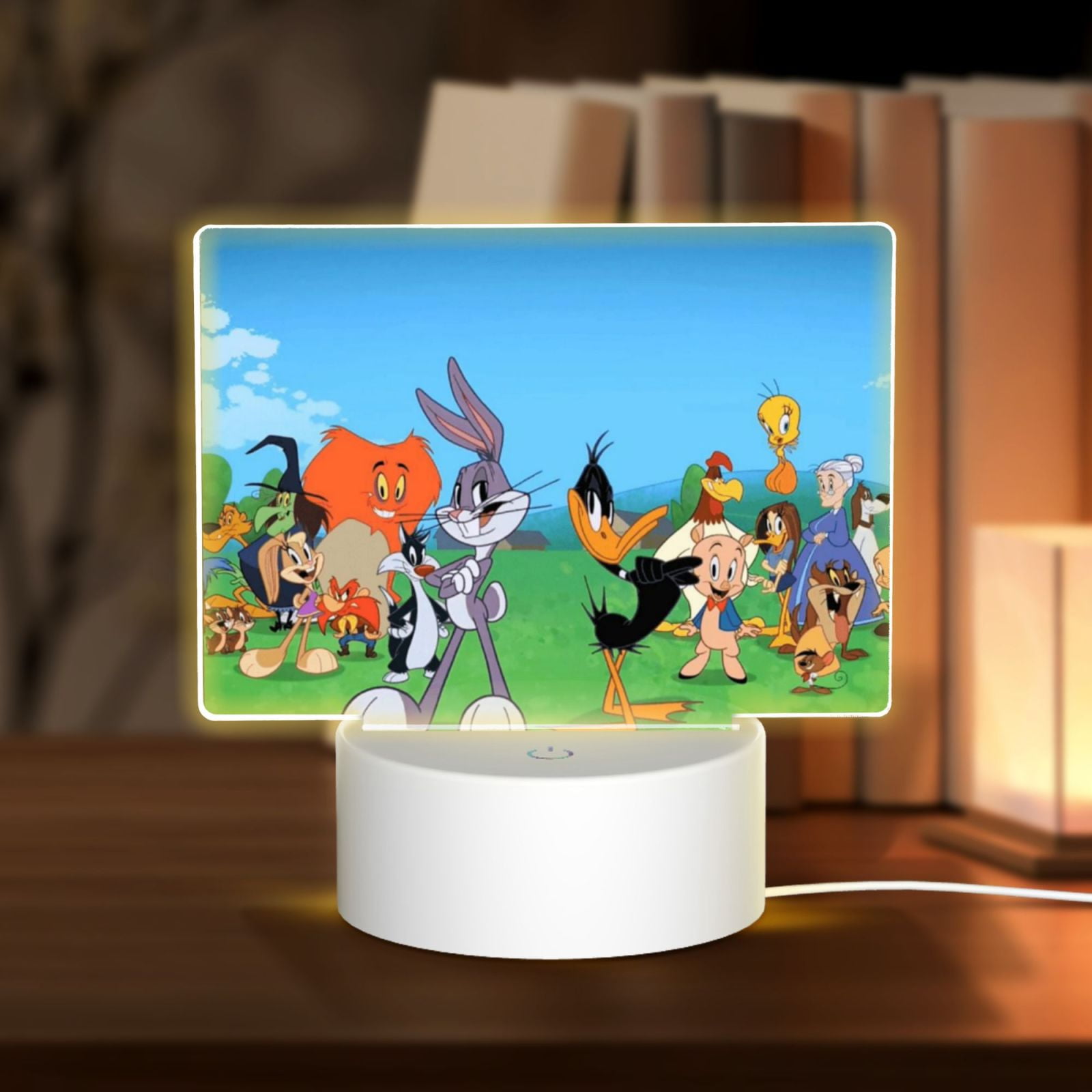 Characters Looney Tunes Rectangular Acrylic Night Light Adjustable 3 ...