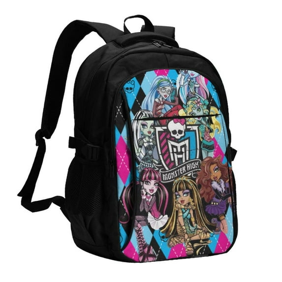 Characters Monster High Backpack Daypack Large Capacity Schoolbag ...