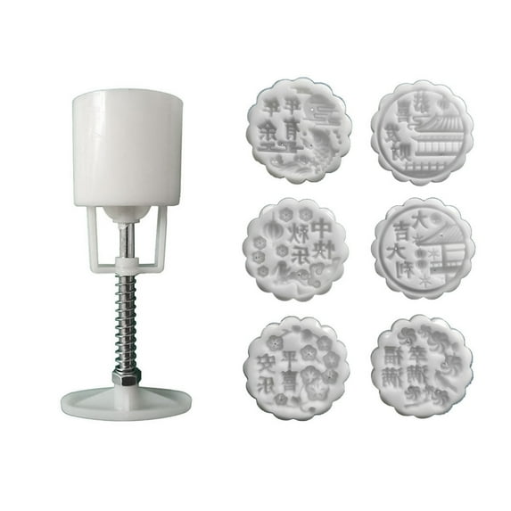 Characters Pattern Moon Cake Molds MidAutumn Festival Moon Cake Maker ...