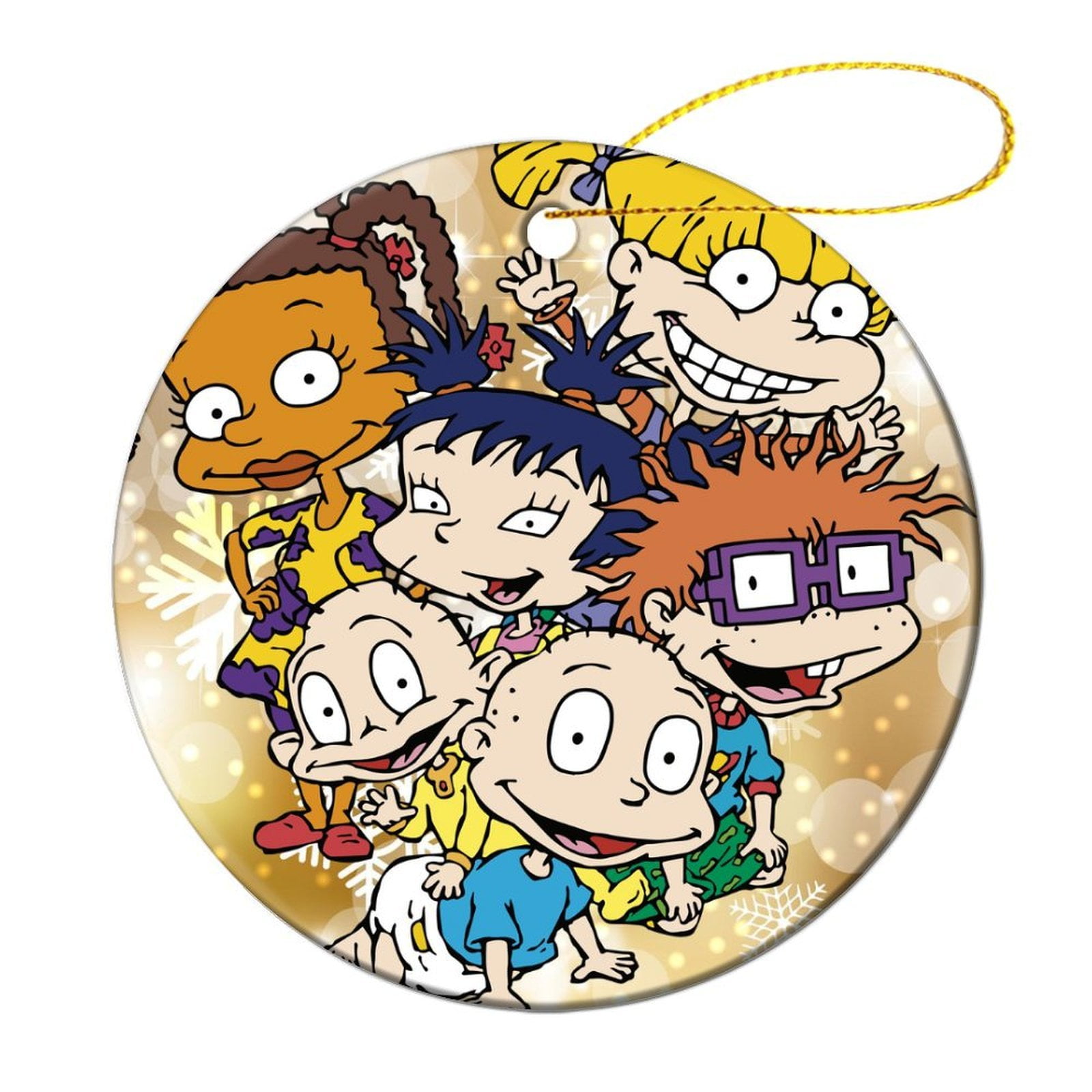 Characters Rugrats Round Christmas Tree Hanging Decor Ceramic Xmas ...