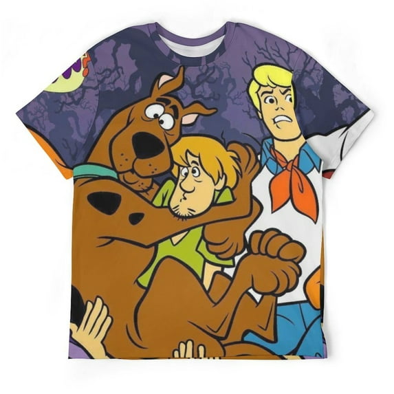 Characters Scooby Doo Unisex Short Sleeve T Shirt Daily Novelty 3D ...