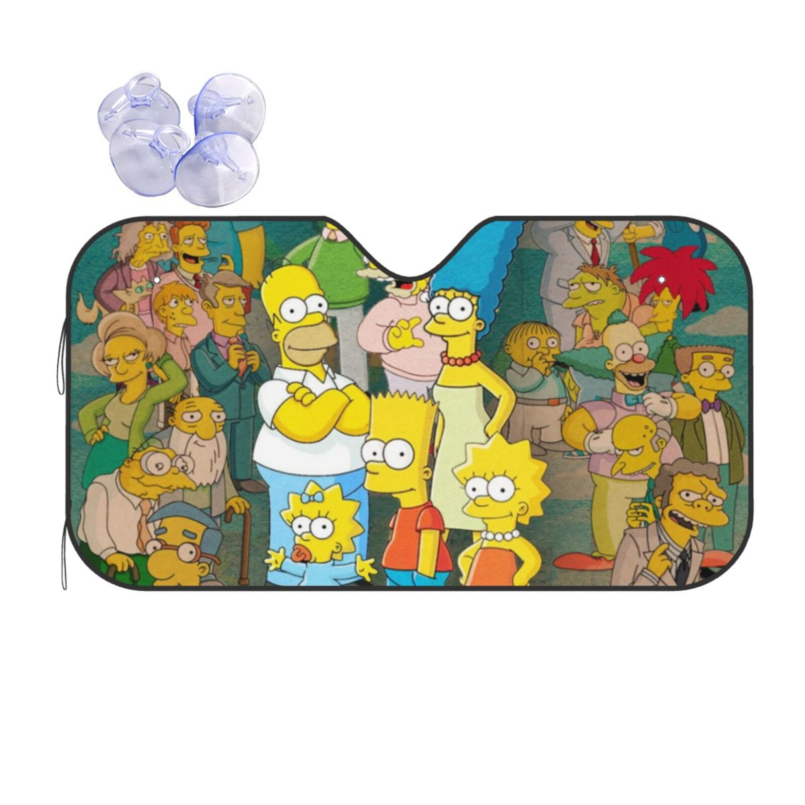 Characters The Simpsons Car Sunshade Accessories Automotive Front ...
