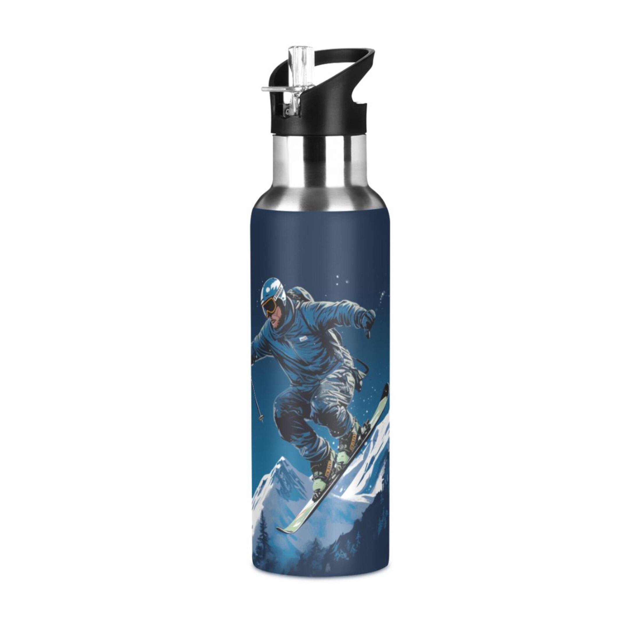 Characters Skater Water Bottles Kids Insulated Thermos Stainless Steel ...