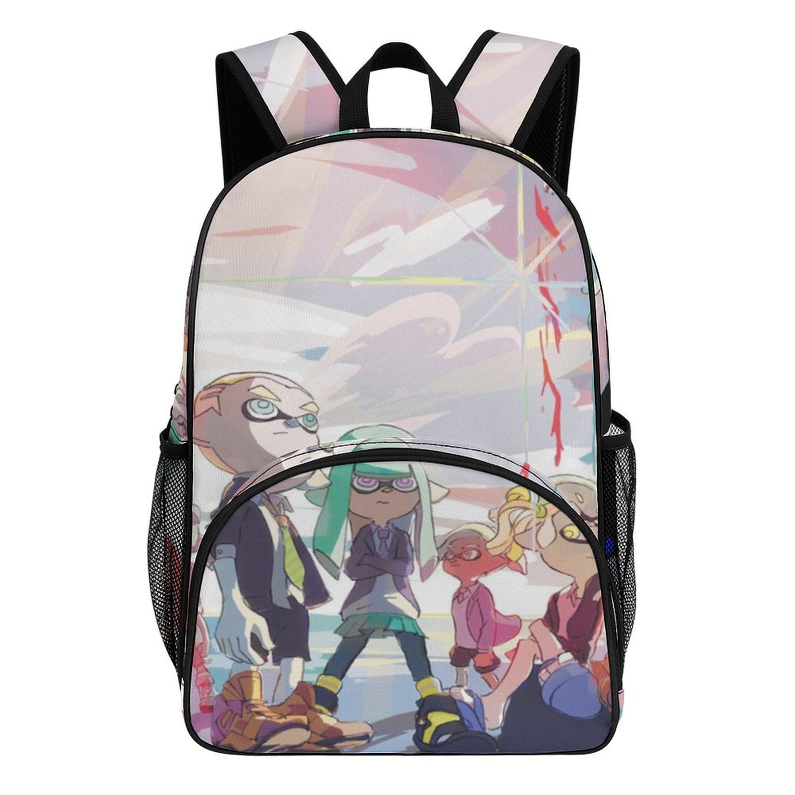 Characters Splatoon Game Adjustable Backpack Laptop Daypack Student ...