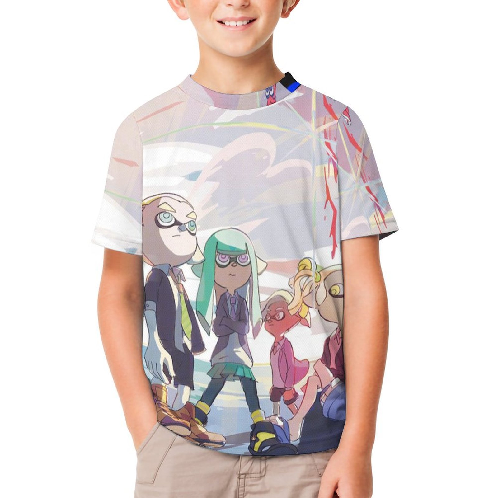 Characters Splatoon Game Kids T-Shirt Summer Short Sleeve Top Tee Shirt ...
