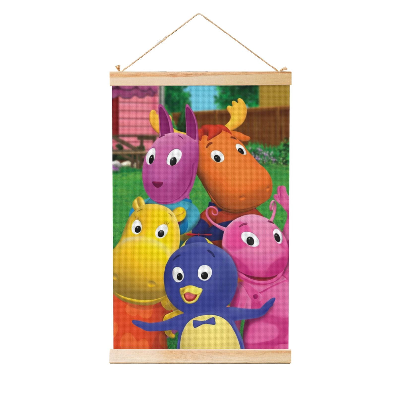 Characters The Backyardigans Wooden Shaft Hanging Poster Canvas Wall ...