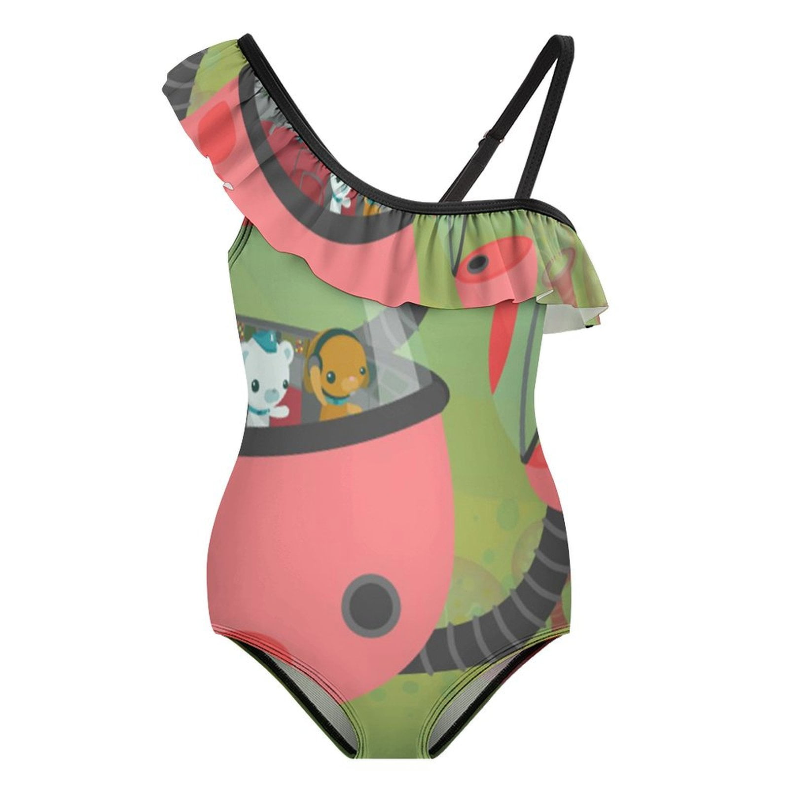 Characters The Octonauts Kids Swimsuit Swimwear Adjustable One Shoulder ...