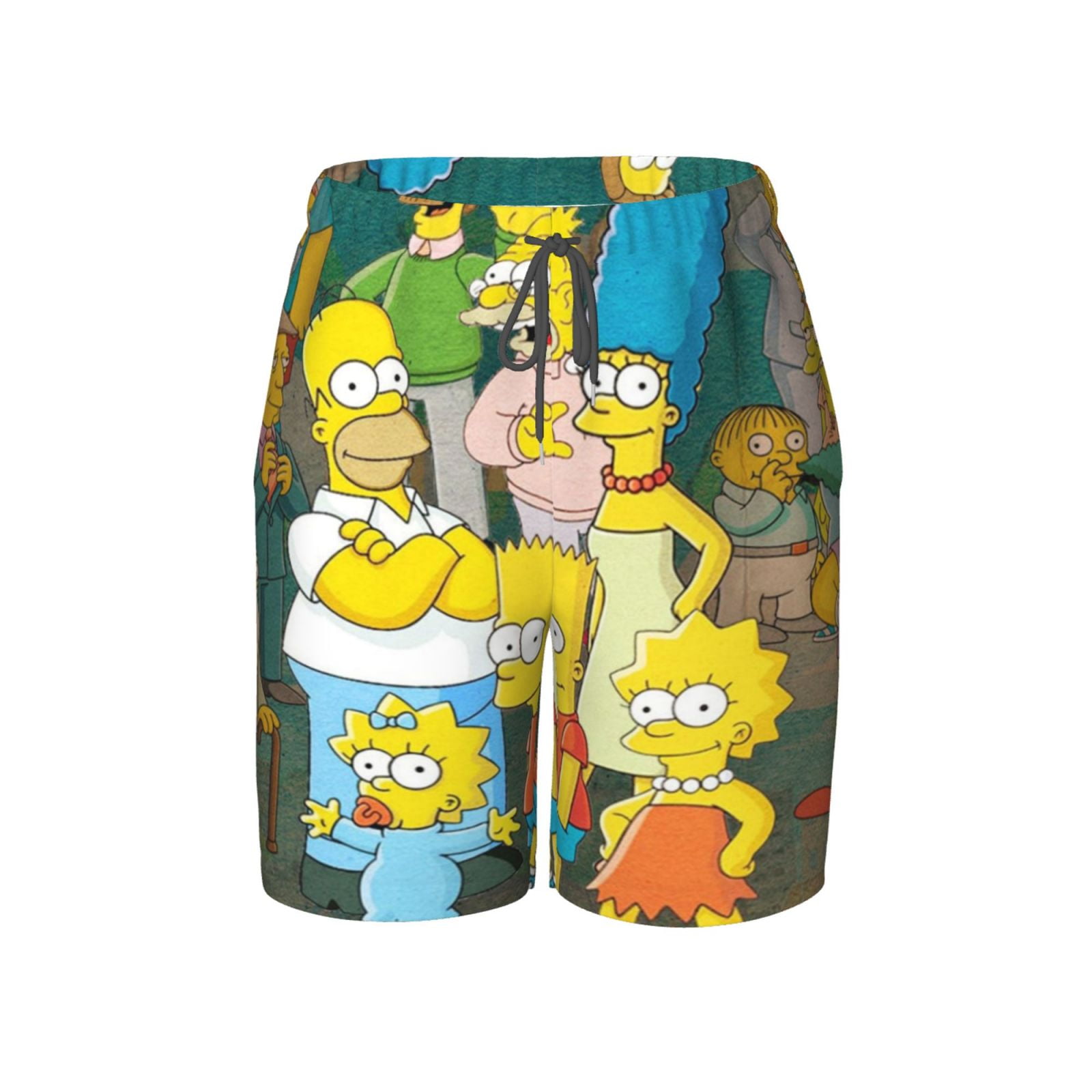 Characters The Simpsons Boy's Swim Trunks Quick Dry Teen Board Shorts ...
