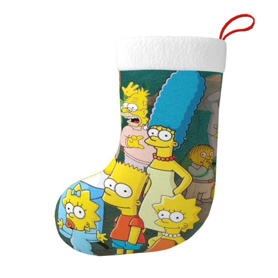 Characters The Simpsons Christmas Stocking Fireplace Hanging Stocking ...