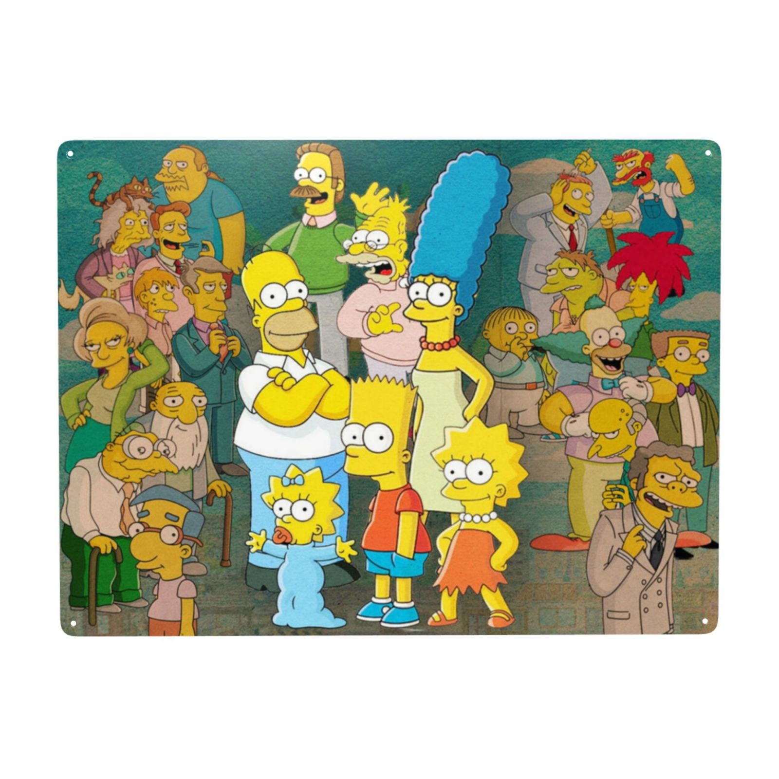 Characters The Simpsons Metal Sign Decor 30x40cm Wall Art Sign for Home ...
