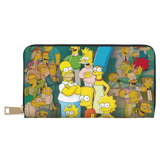 Characters The Simpsons Women's Long Wallet Card Bag Leather Wallet ...