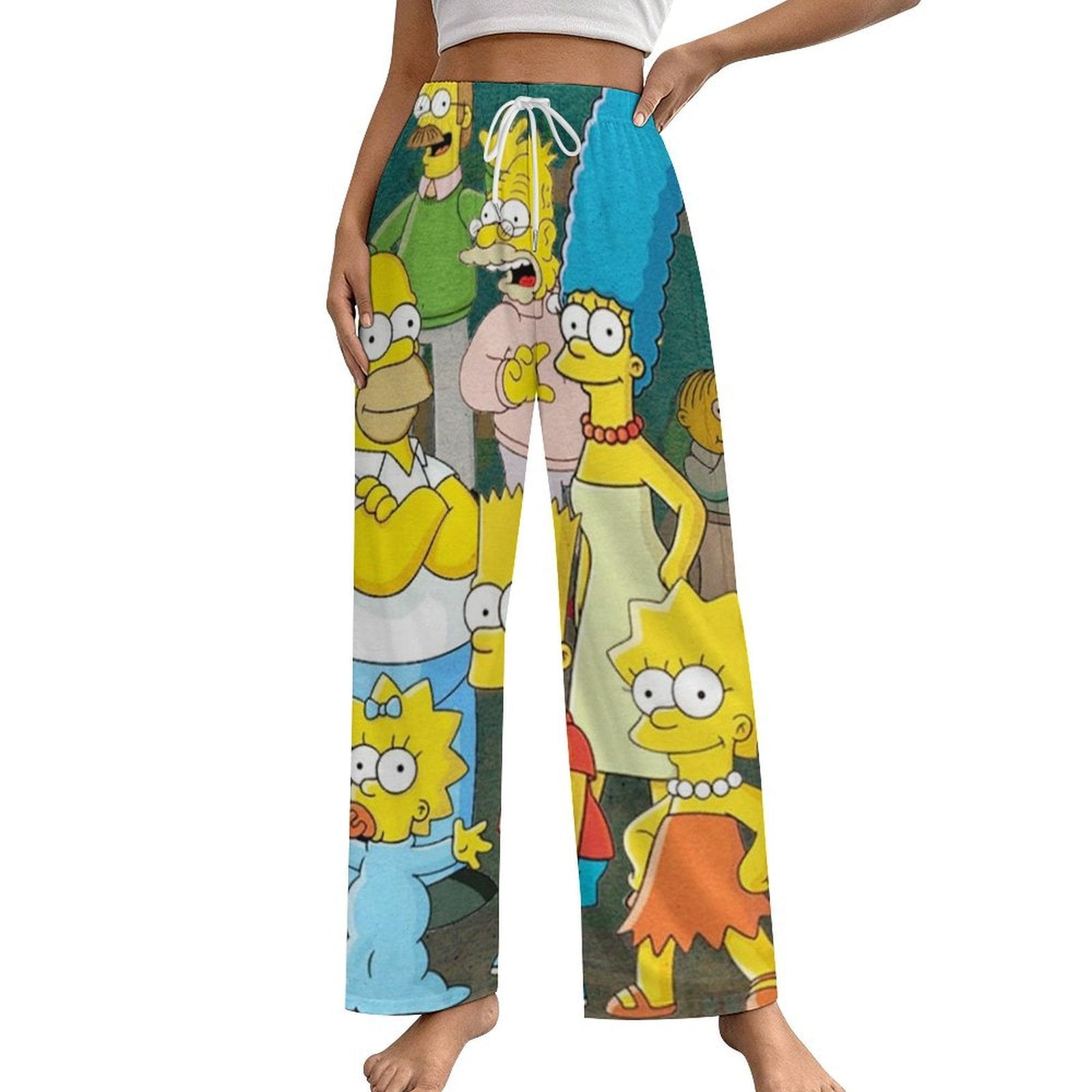 Characters The Simpsons Women's Pajama Pants Novelty Daily Cozy Lounge ...