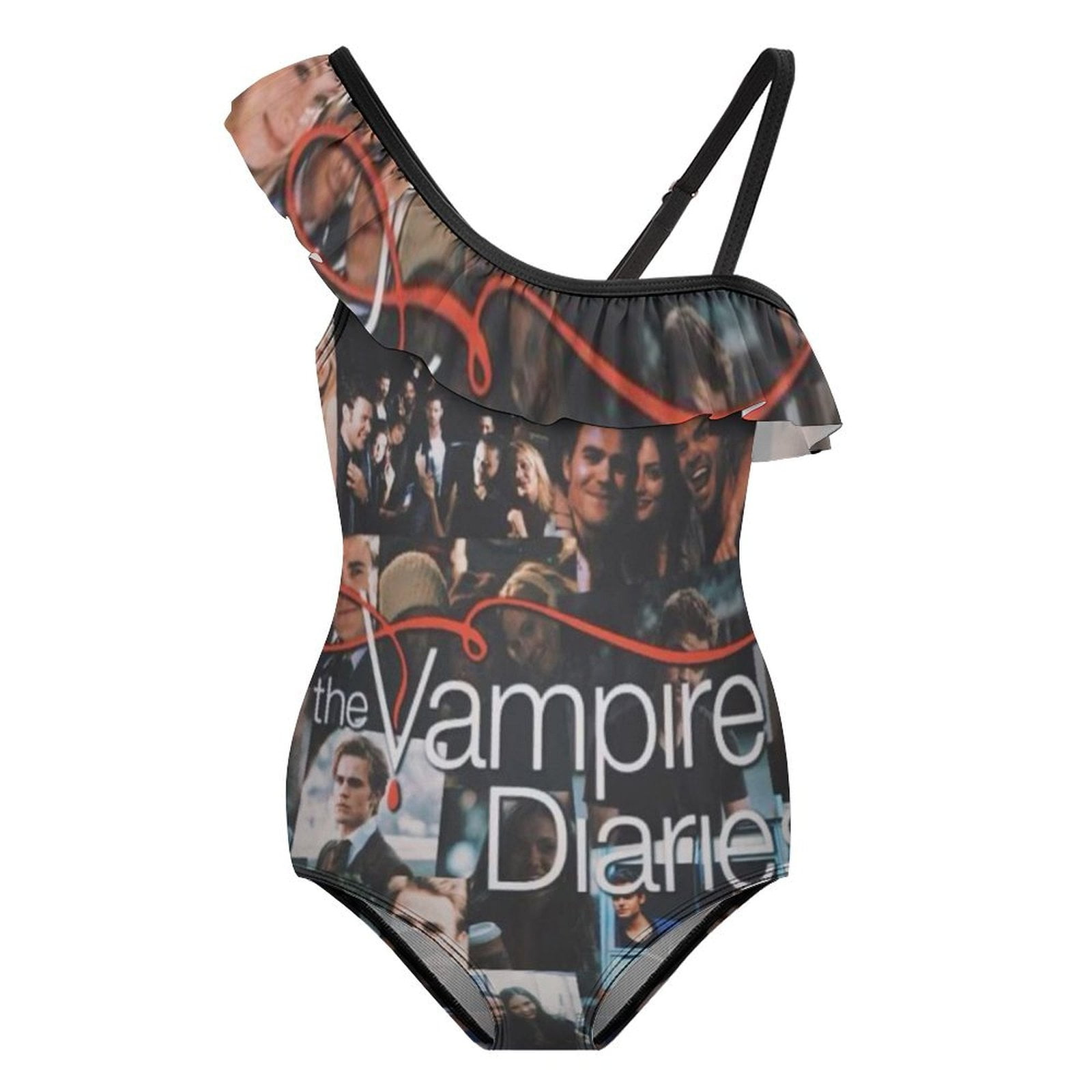 Characters The Vampire Diaries One-Piece Swimsuit for Girls Adjustable ...