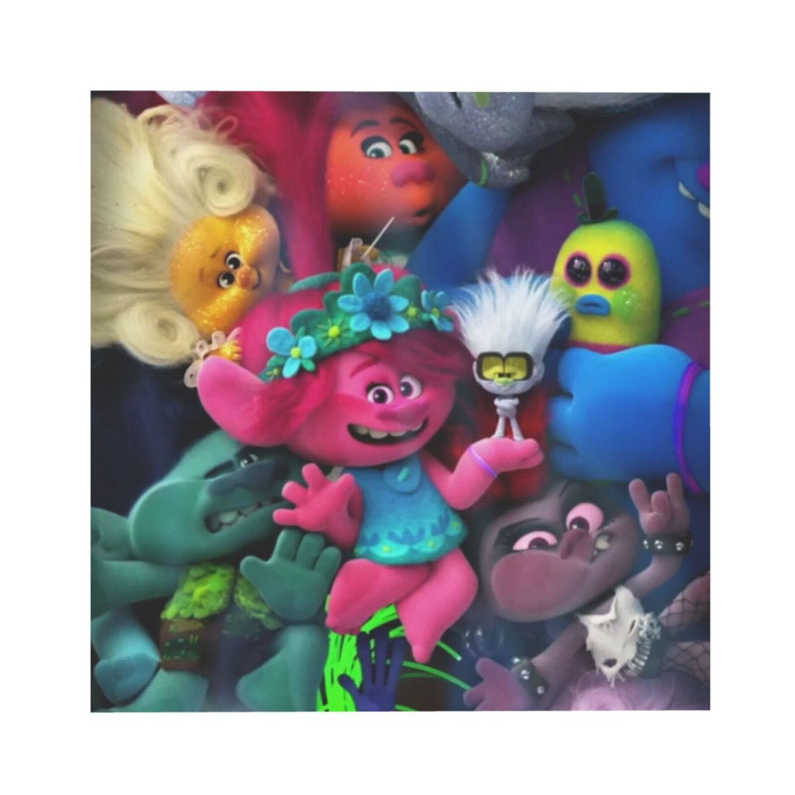 Characters Trolls World Tour Canvas Decorative Poster Square Unframe ...