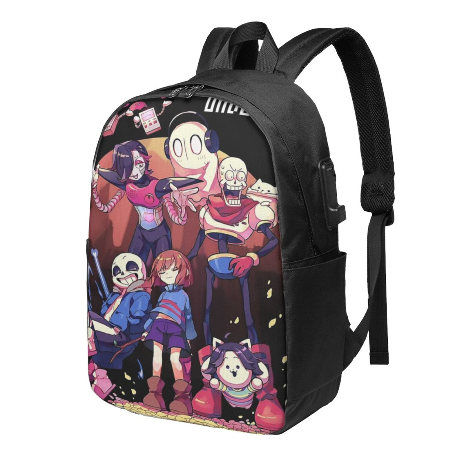 Characters Undertale Backpack Laptop Daypack School Bag Bookbag Student ...