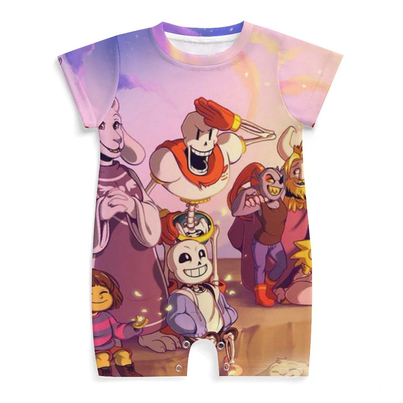 Characters Undertale Game Baby Romper Jumpsuit Summer Short Sleeve One ...