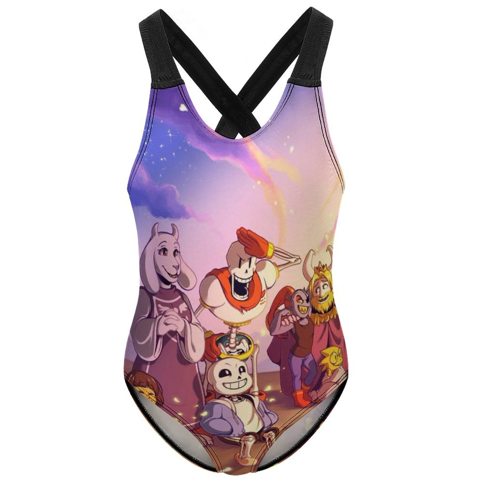 Characters Undertale Game Children's One-piece Swimsuit Summer Girl's ...