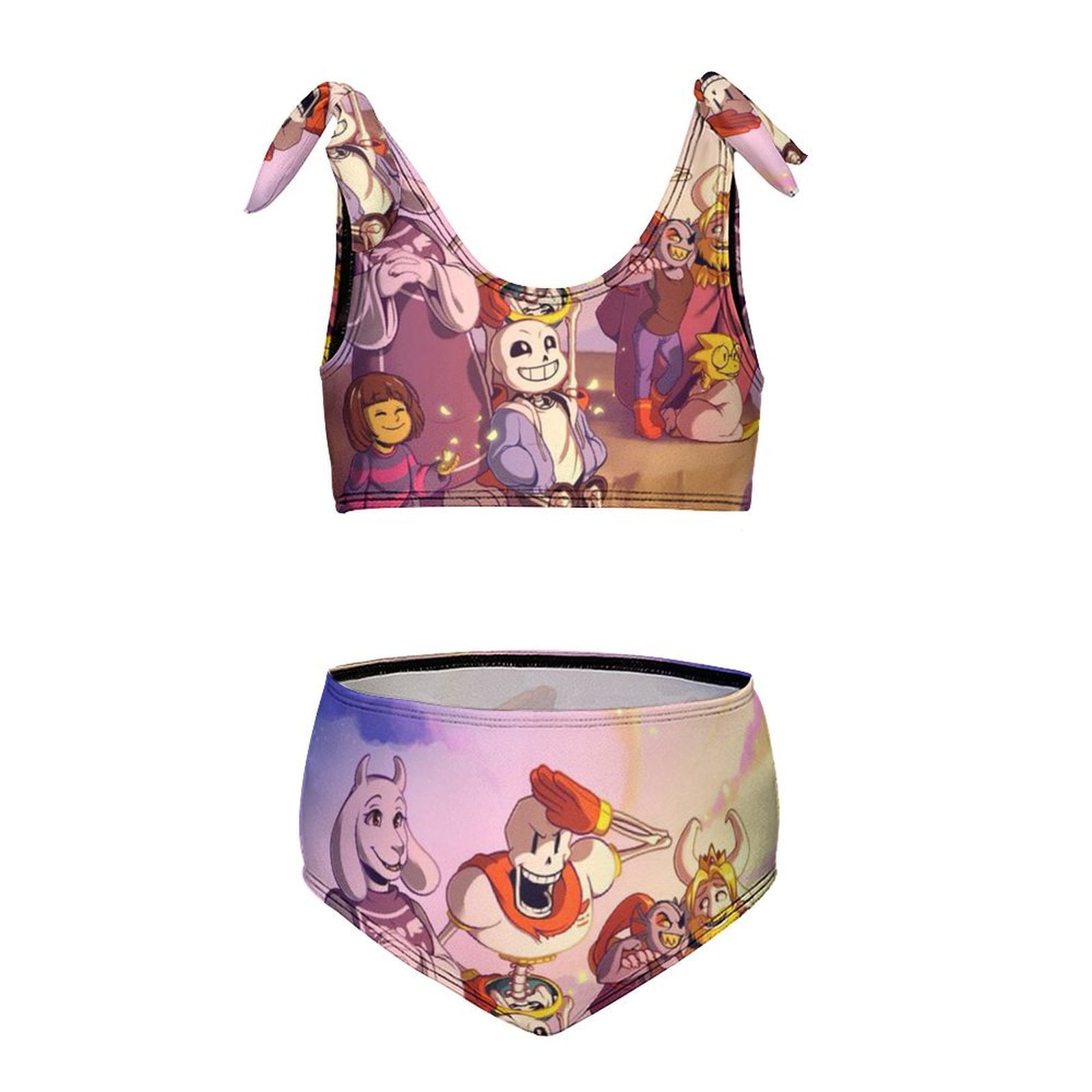 Characters Undertale Game Girls Swimsuits Set 2pcs Summer Holiday ...