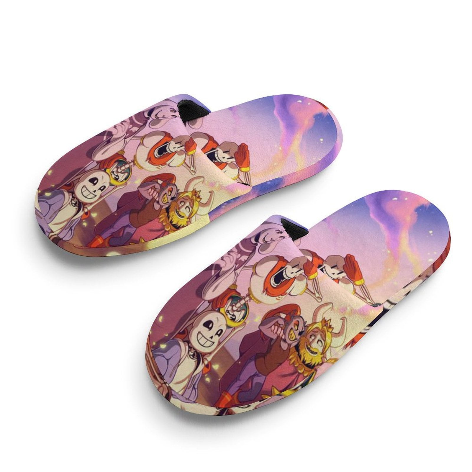Characters Undertale Game Kid's Cotton Slippers Flannel Plush Soft ...