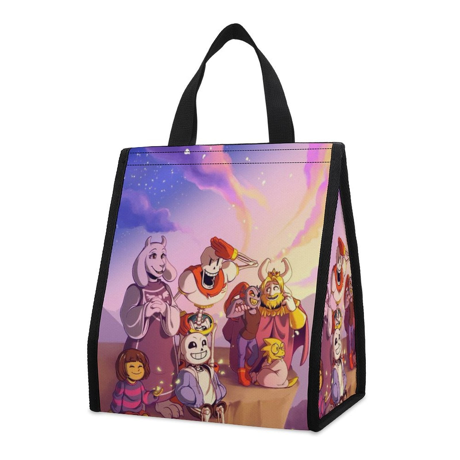 Characters Undertale Game Portable Lunch Bag Folding Insulated Lunchbag ...
