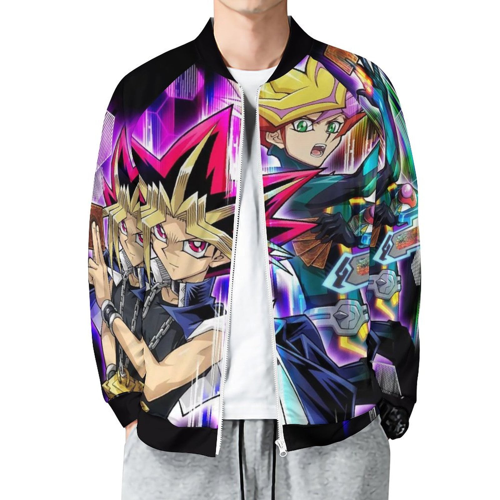 Characters Yu-Gi-Oh Fashion Jacket Mens Windbreaker Coat Lightweight ...