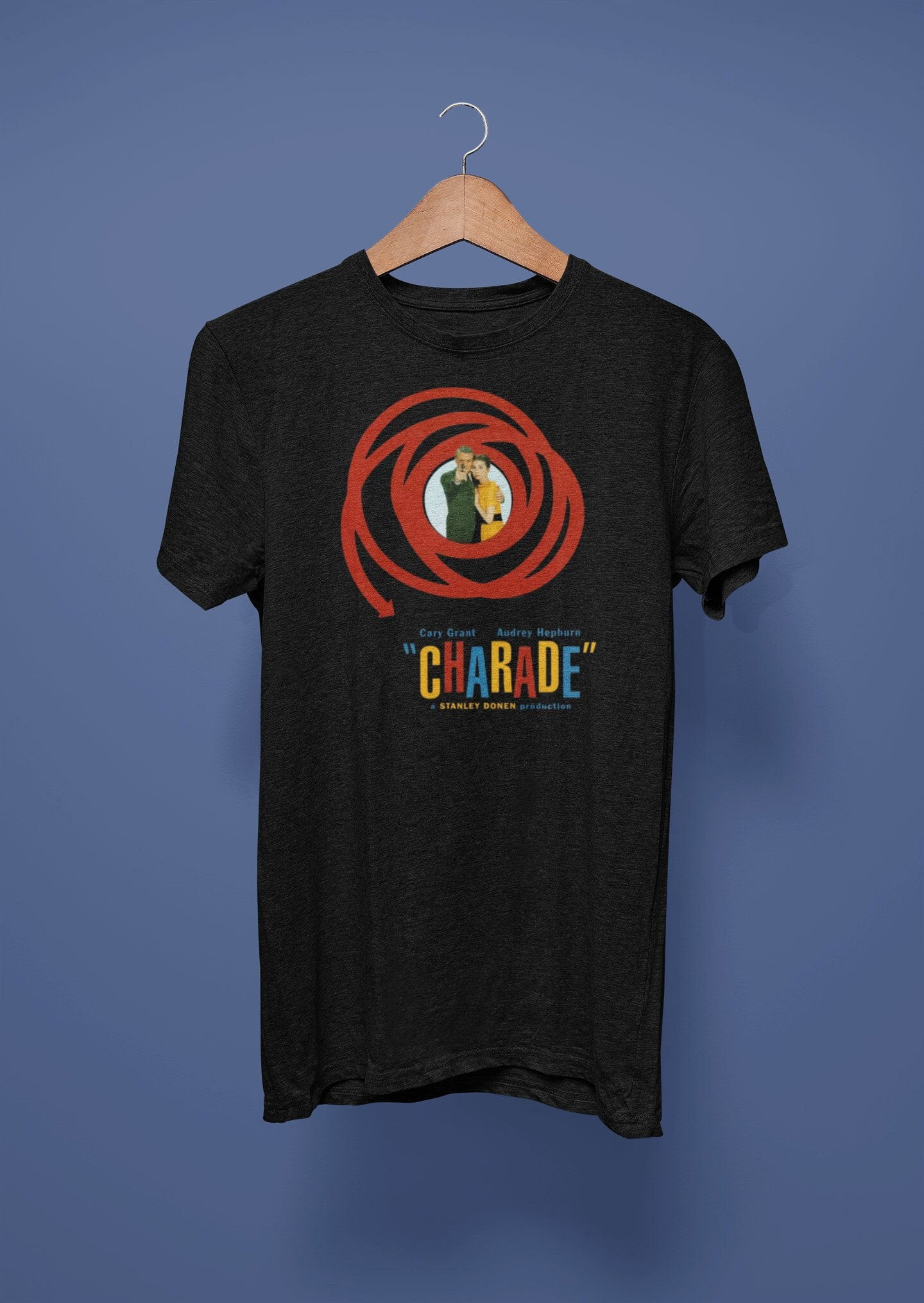 Charade - Cary Grant T-shirt Audrey Hepburn T-Shirt -Vintage-Style -T ...