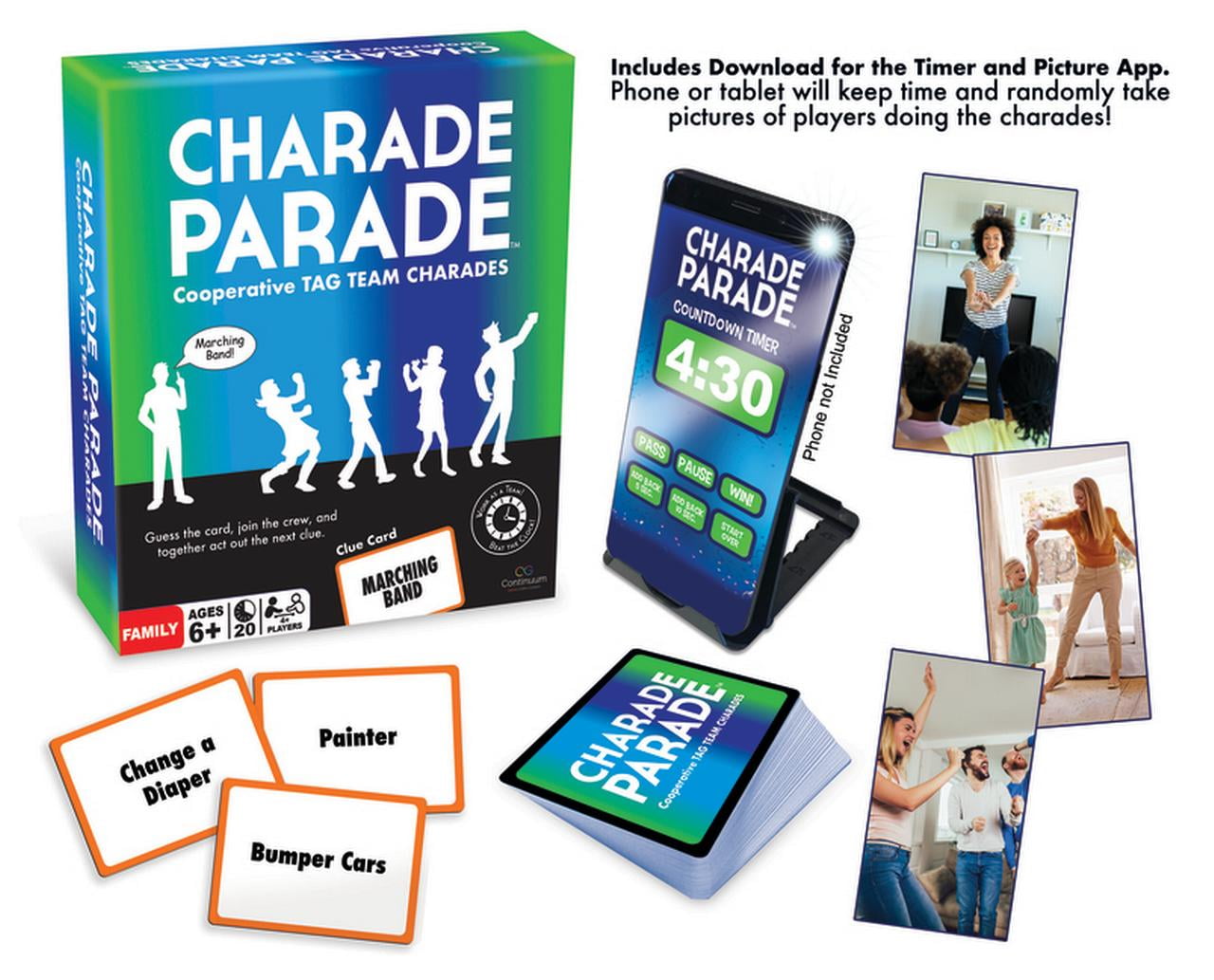 Charade Parade: The Game of Tag Team Charades (Other) - Walmart.com