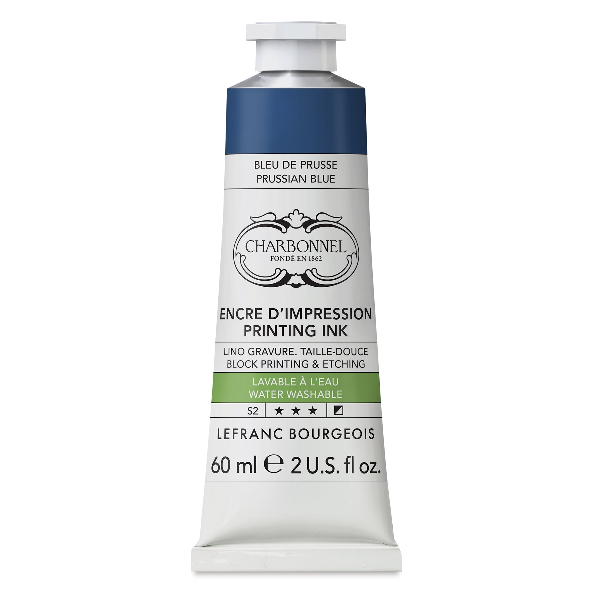 Charbonnel Water Washable Printing Ink - Prussian Blue, 60 ml - Walmart.com