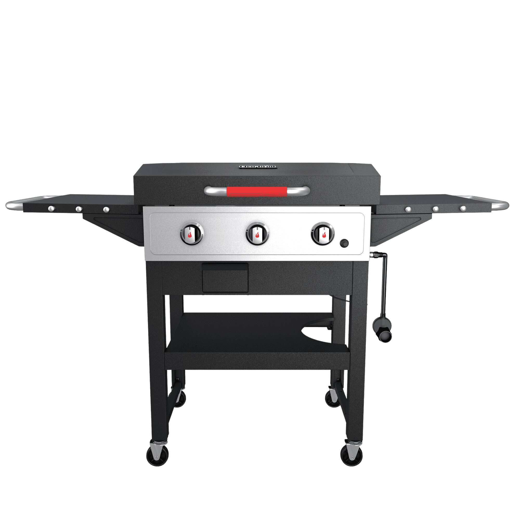 Charbroil 3-Burner Propane Gas Griddle Cart with Flat Top and Outdoor ...